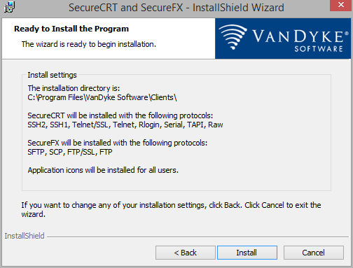 Install SecureCRT + SecureFX | University IT
