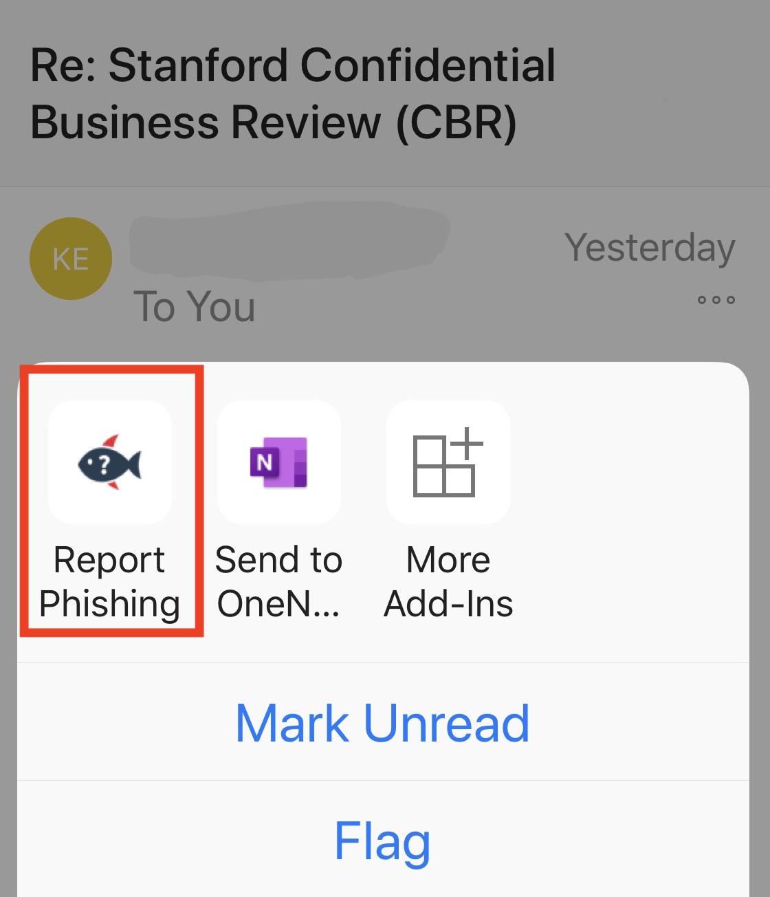 How to Use the Phish Reporter Button | University IT