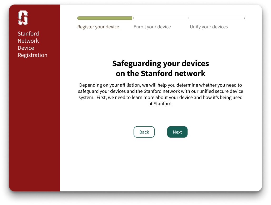 Stanford Device Registration App | University IT